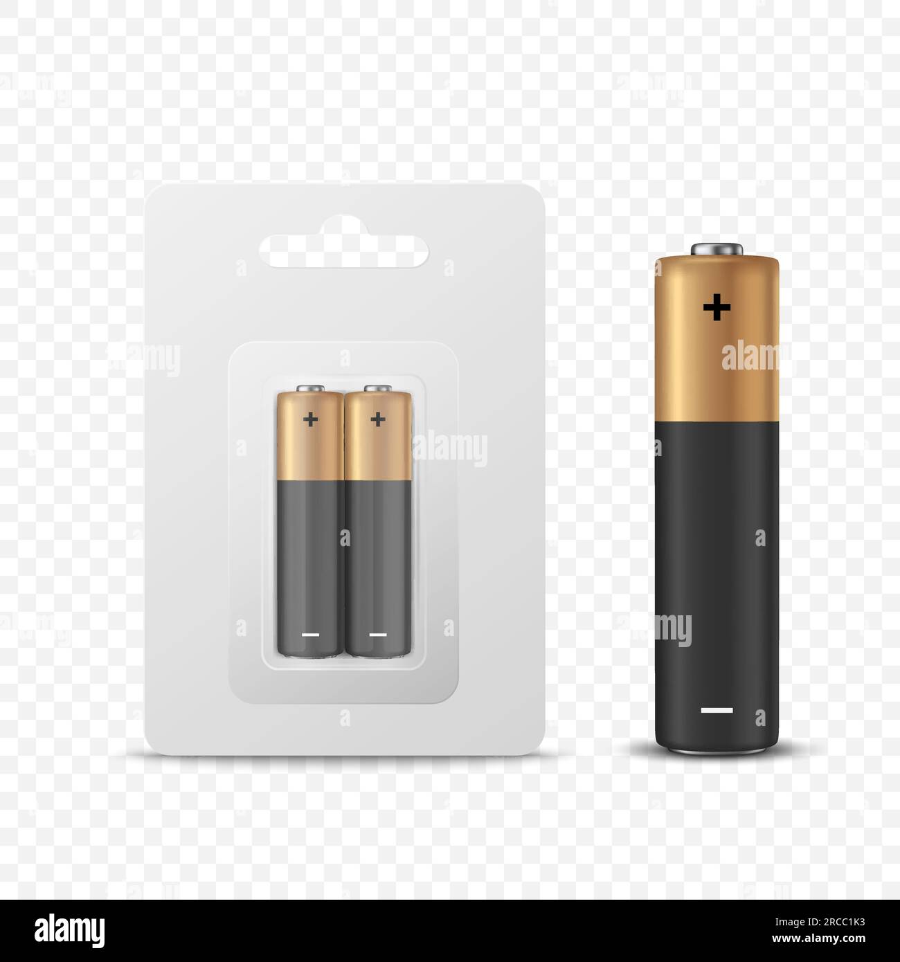 Aa Batteries Clipart Black