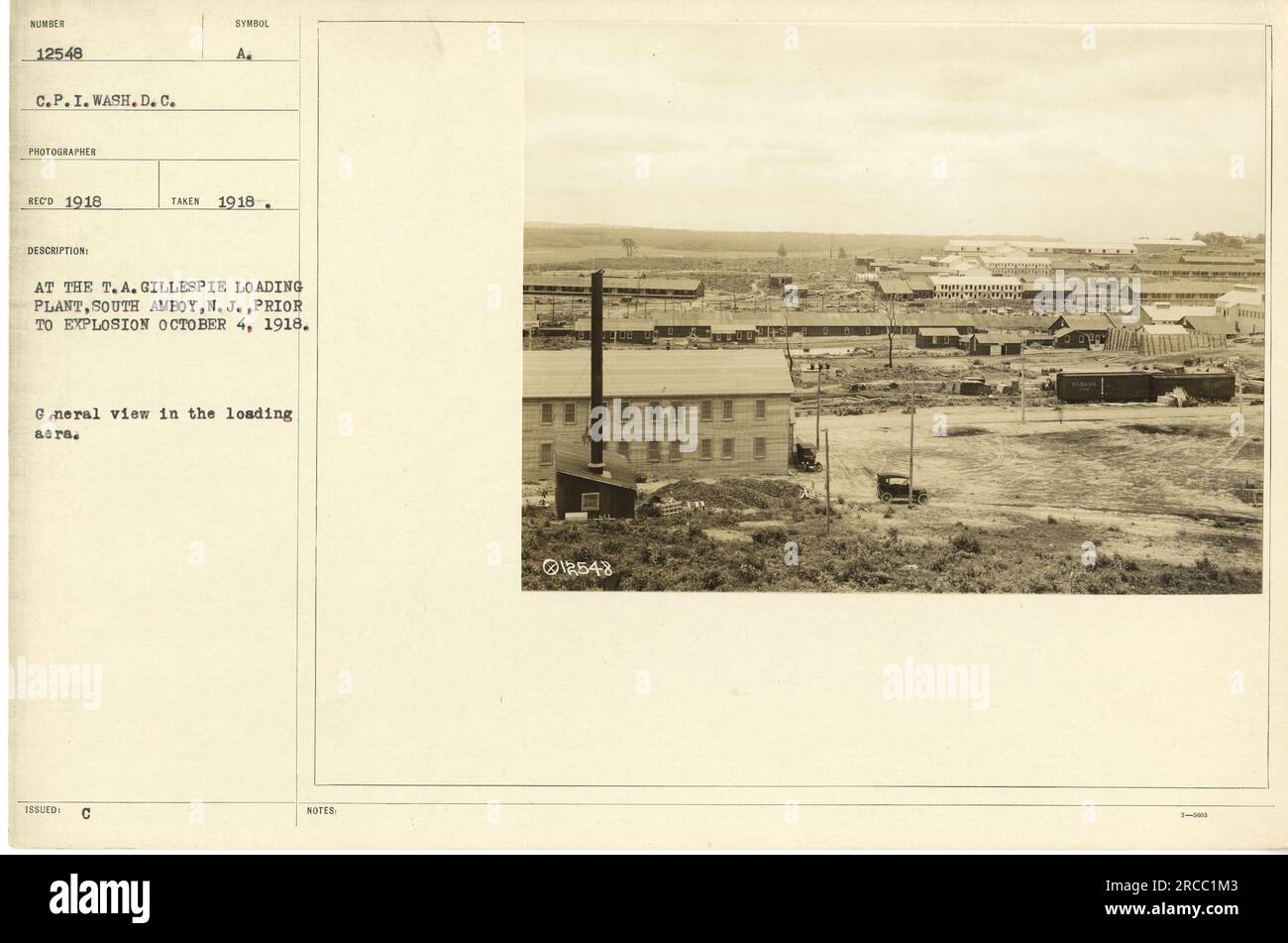 General view of the loading area at the T.A. Gillespie Loading Plant ...