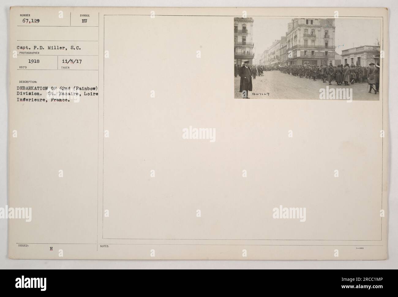 American soldiers from the 42nd (Rainbow) Division disembarking at St ...