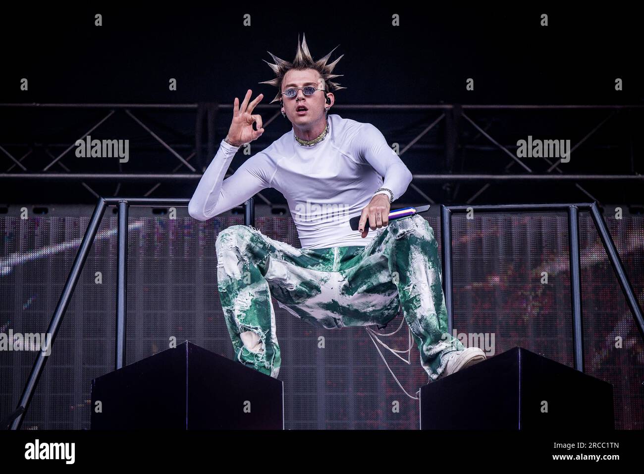 Machine Gun Kelly performing live in Norway at Slottsfjell on 13 July ...