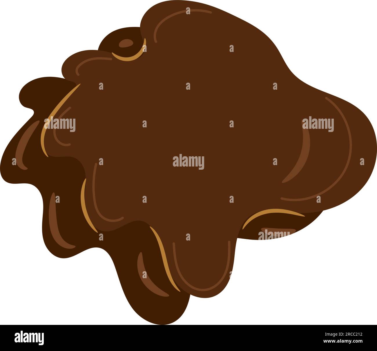 Isolated colored melted chocolate effect Vector Stock Vector Image ...