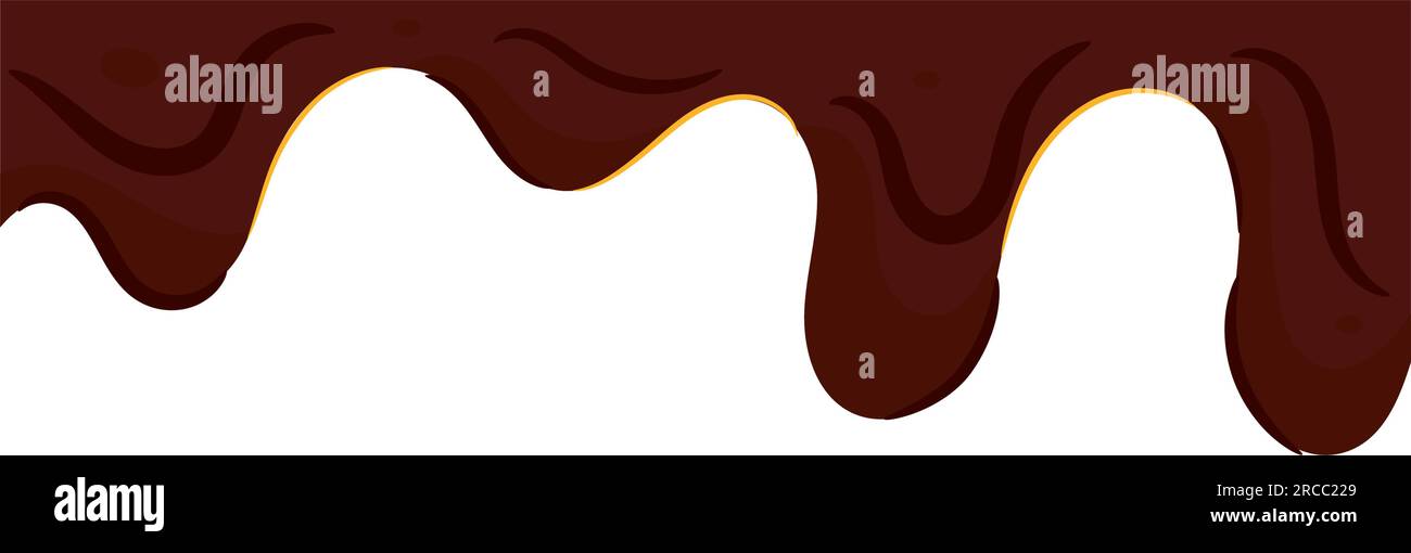 Isolated colored melted chocolate effect Vector Stock Vector Image ...
