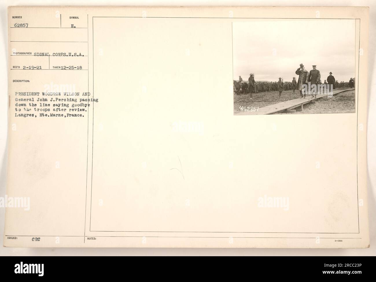 Wilson and pershing review hi-res stock photography and images - Alamy