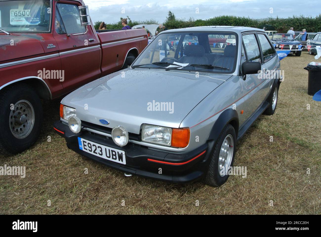 A 1987 Ford Fiesta XR2 1.6 hatchback parked on display at the 48th ...