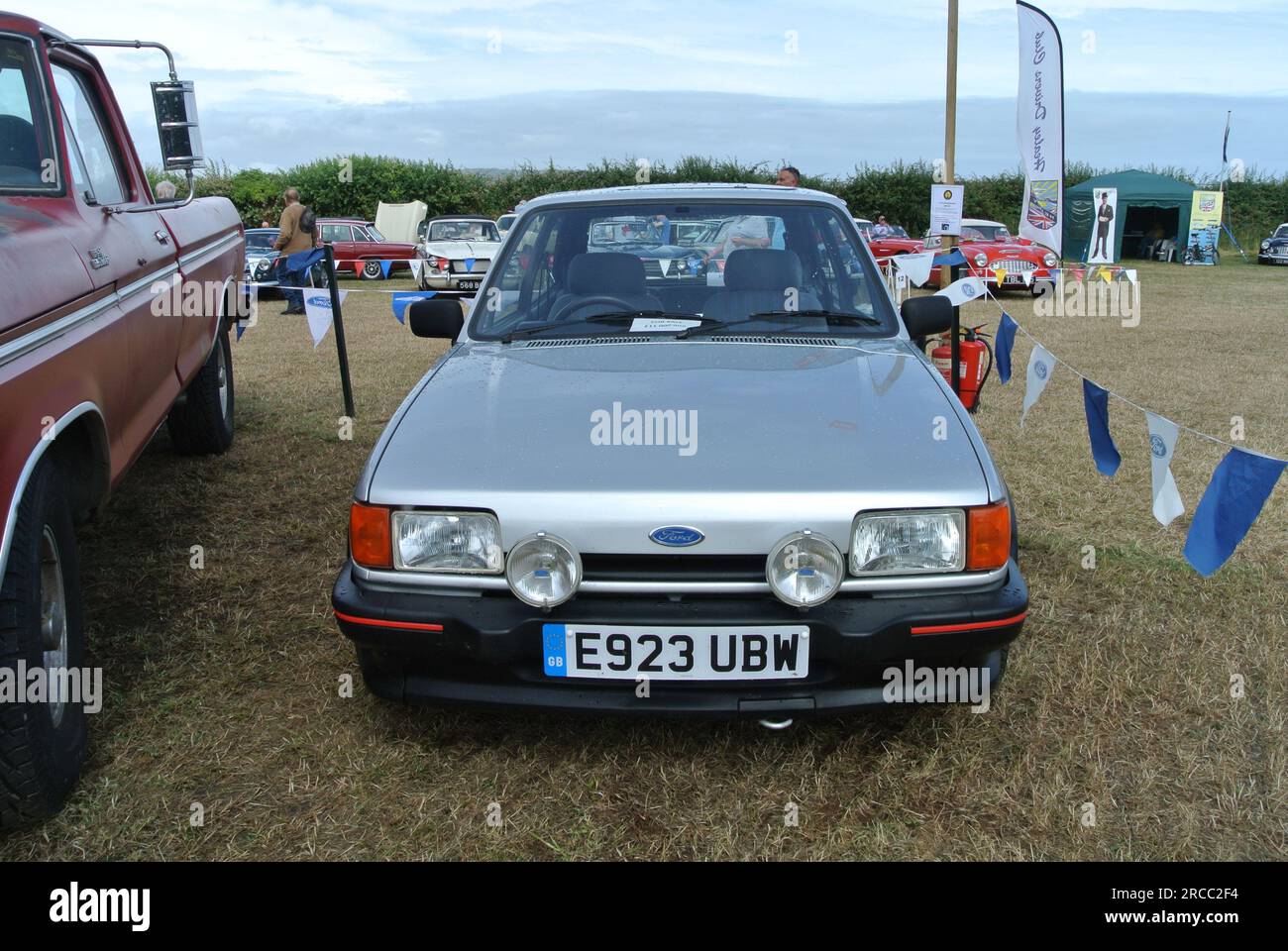 A 1987 Ford Fiesta XR2 1.6 hatchback parked on display at the 48th ...