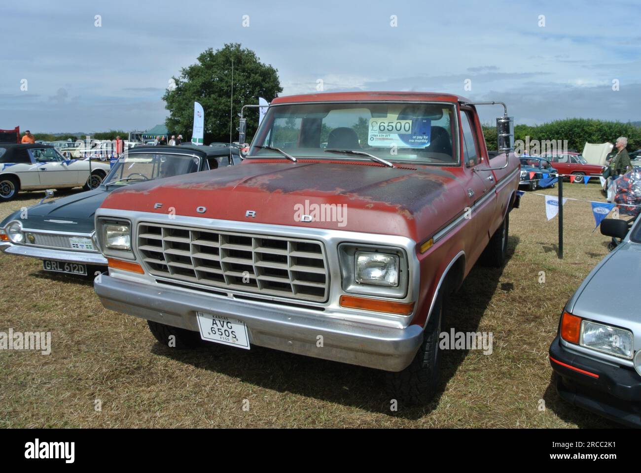 A 1978 Ford F-150 pickup truck parked on display at the 48th Historic ...