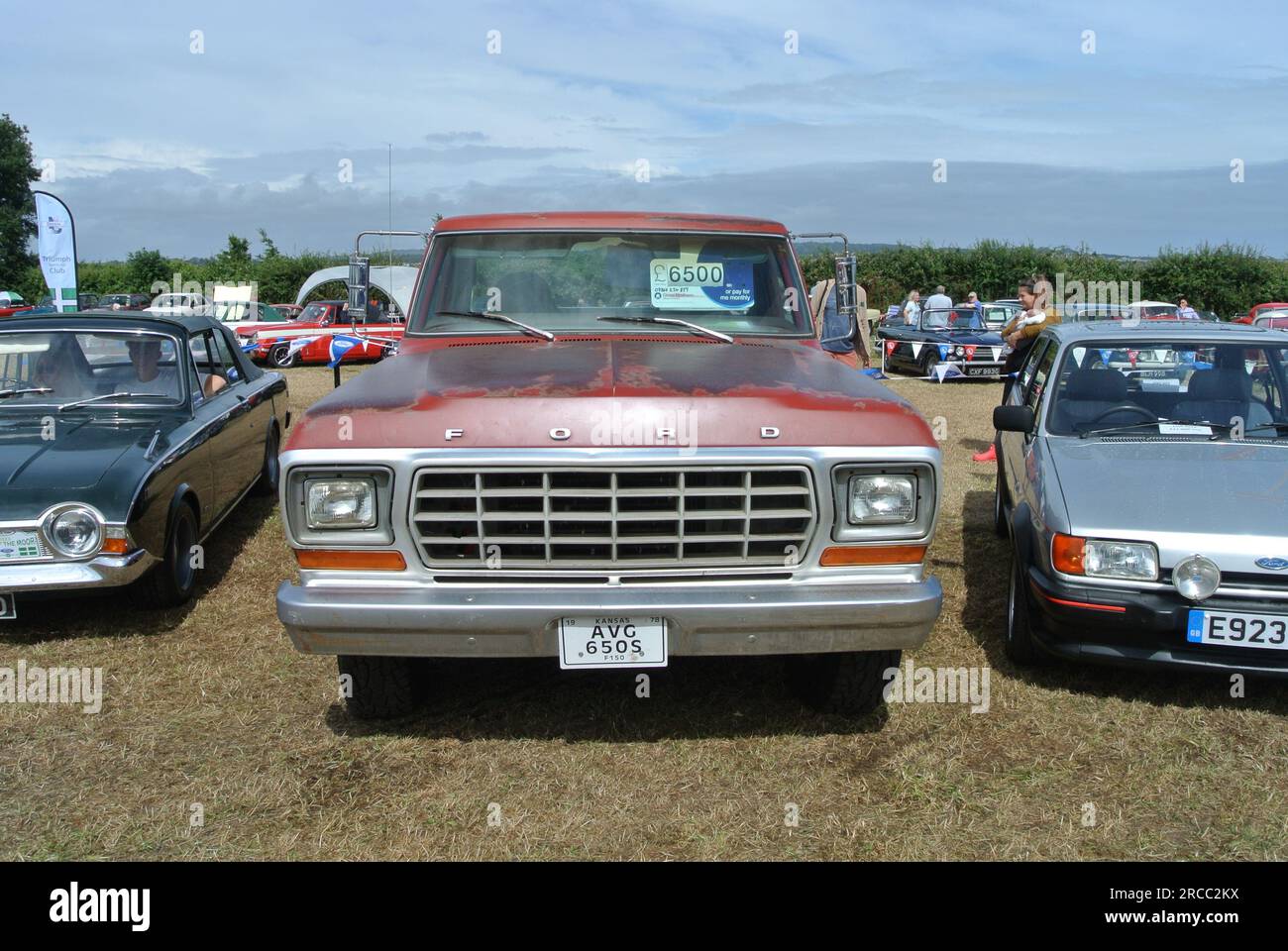 A 1978 Ford F-150 pickup truck parked on display at the 48th Historic ...