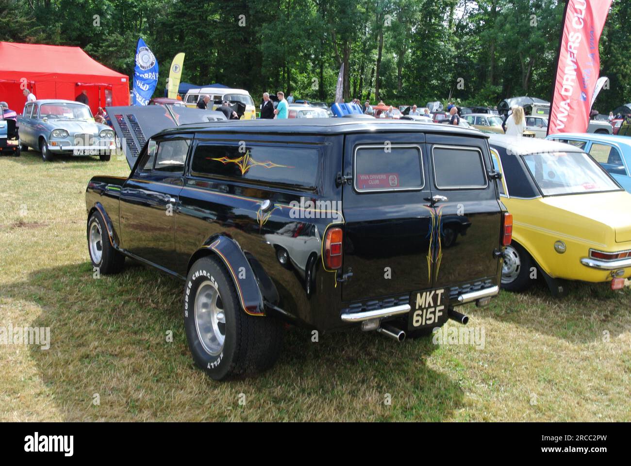 A 1968 Bedford HA van parked on display at the 48th Historic Vehicle ...