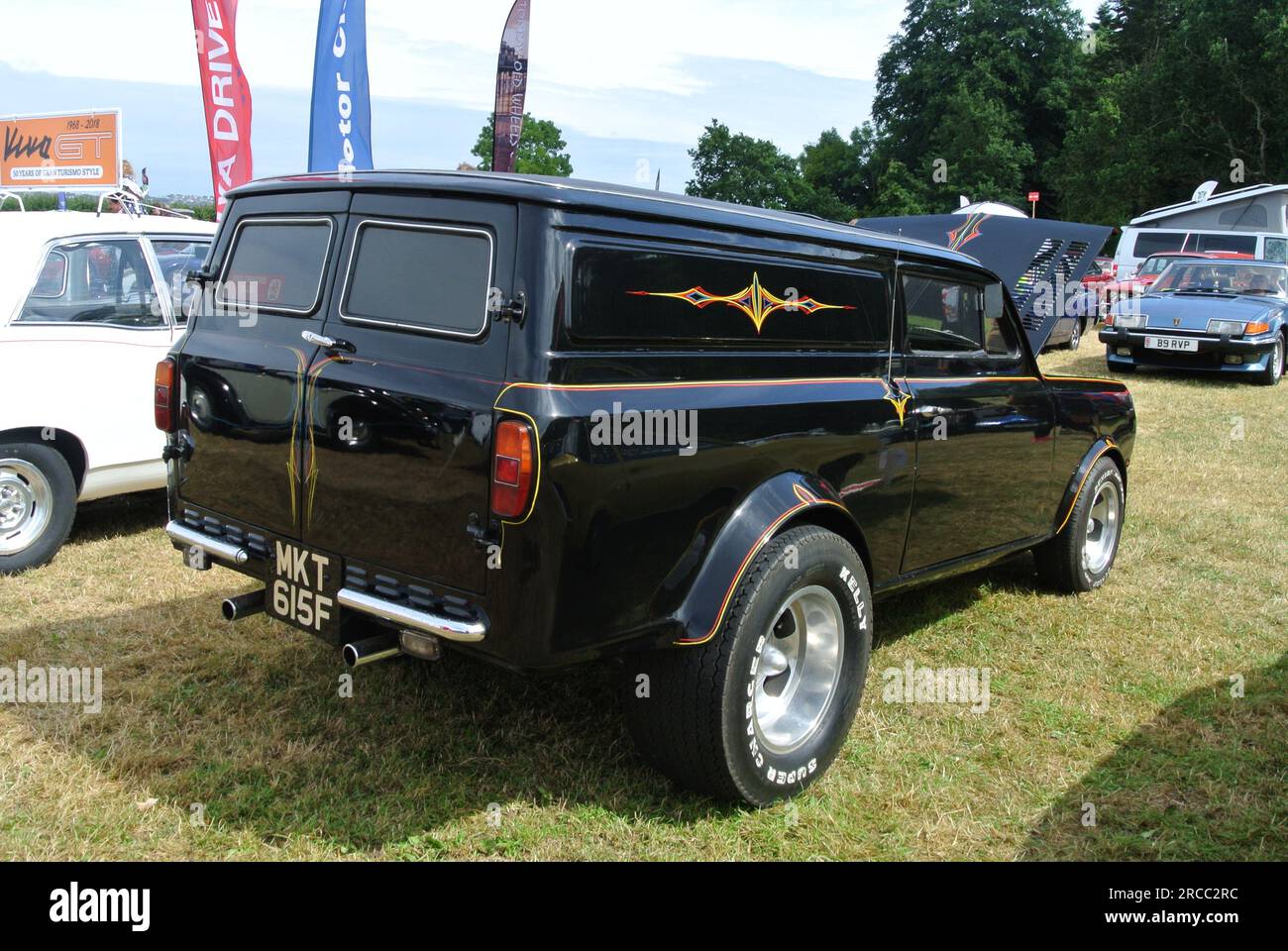 A 1968 Bedford HA van parked on display at the 48th Historic Vehicle ...