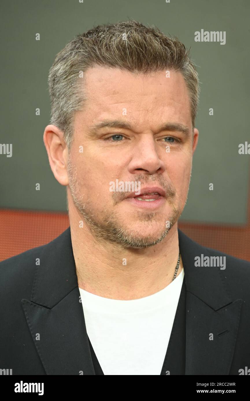 London, UK. 13th July, 2023. Matt Damon attends Oppenheimer - UK ...