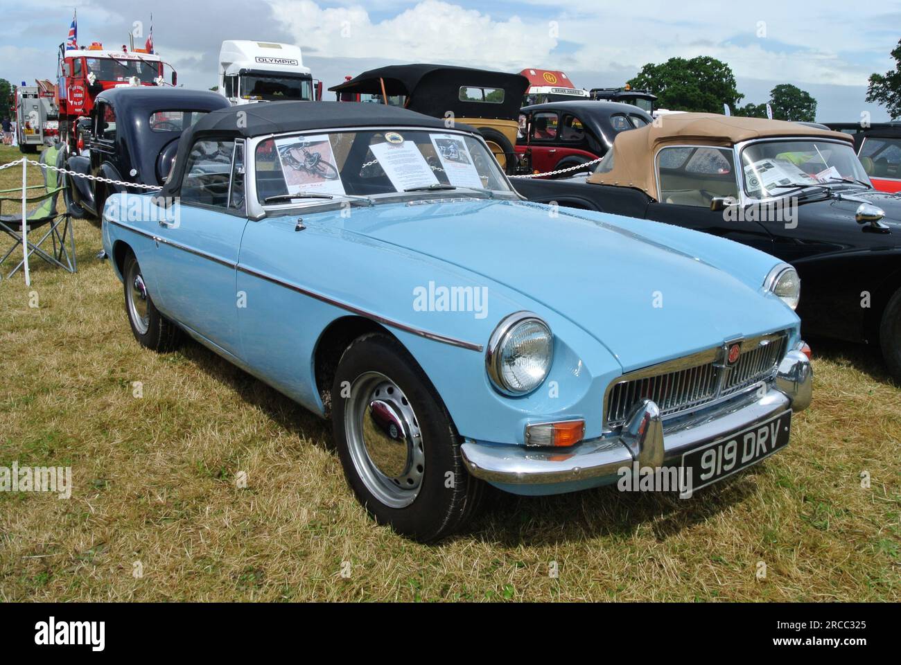 A 1963 MG MGB parked on display at the 48th Historic Vehicle Gathering ...