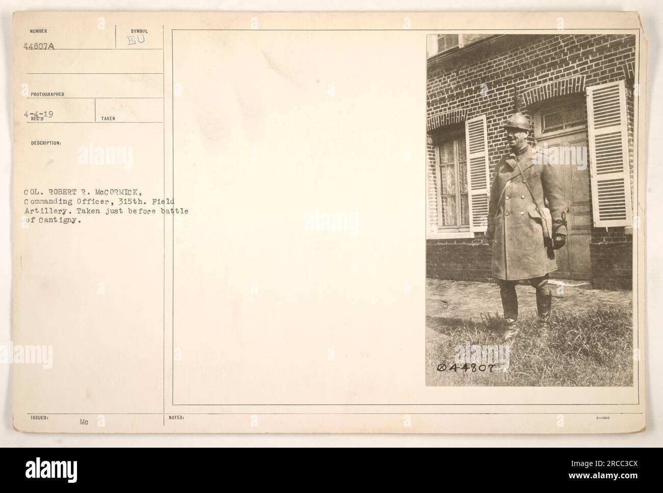 Col robert r mccormick hi-res stock photography and images - Alamy