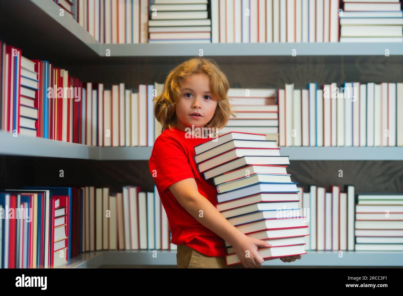 School and education concept. School boy doing homework on desk in ...