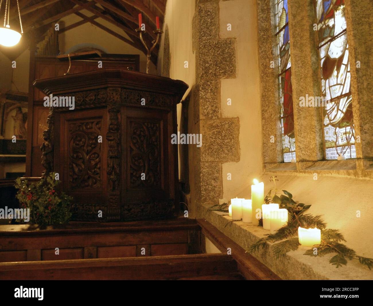 Wooden pulpit hi-res stock photography and images - Alamy