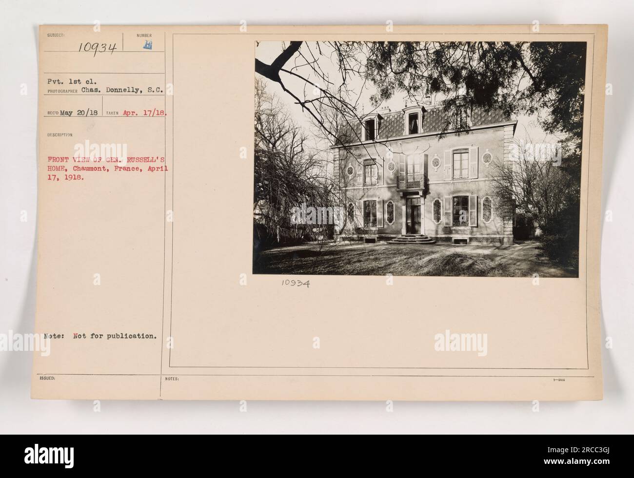 Gen russells residence hi-res stock photography and images - Alamy