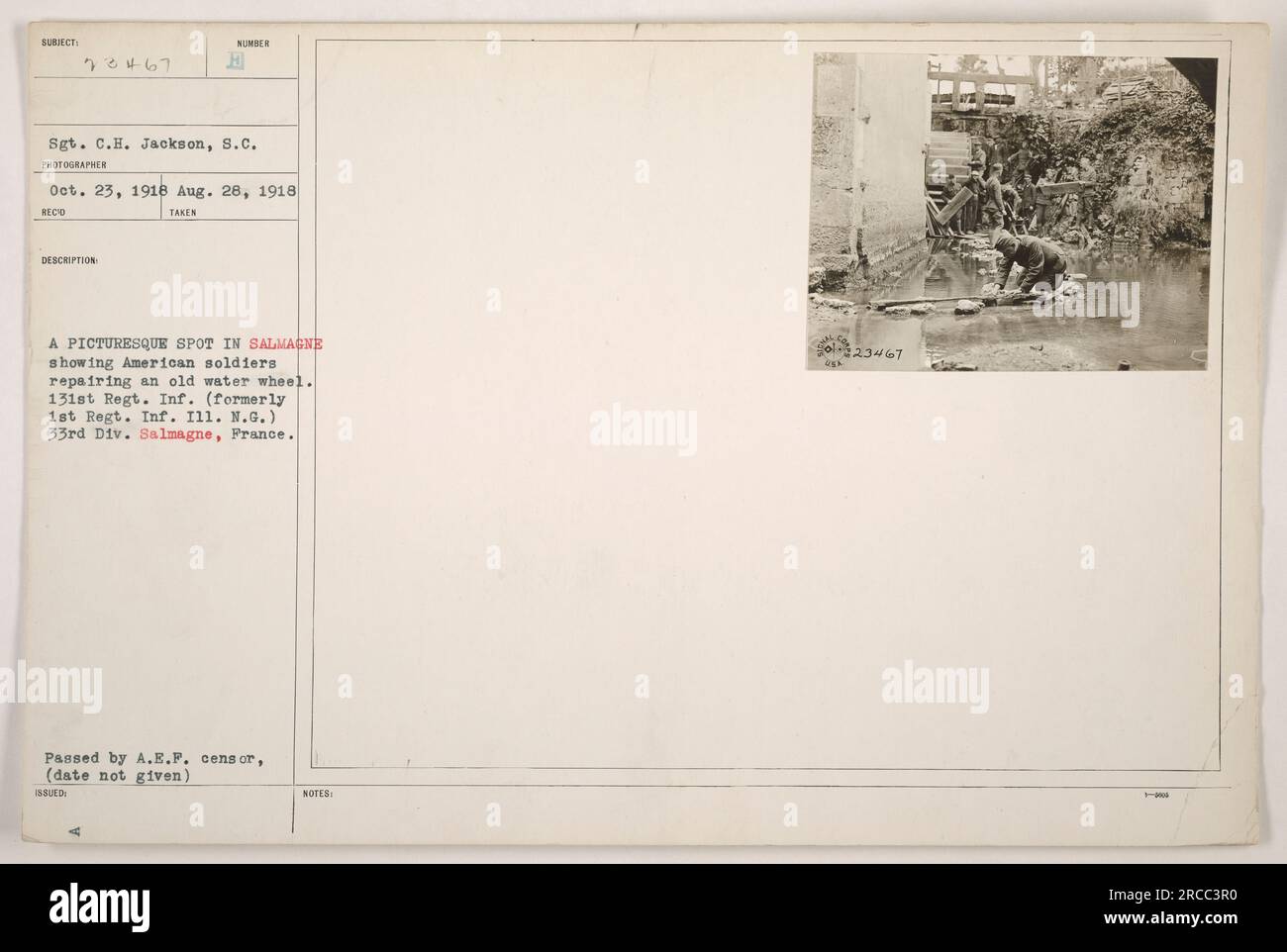 American soldiers from the 131st Regiment of the 33rd Division are seen ...