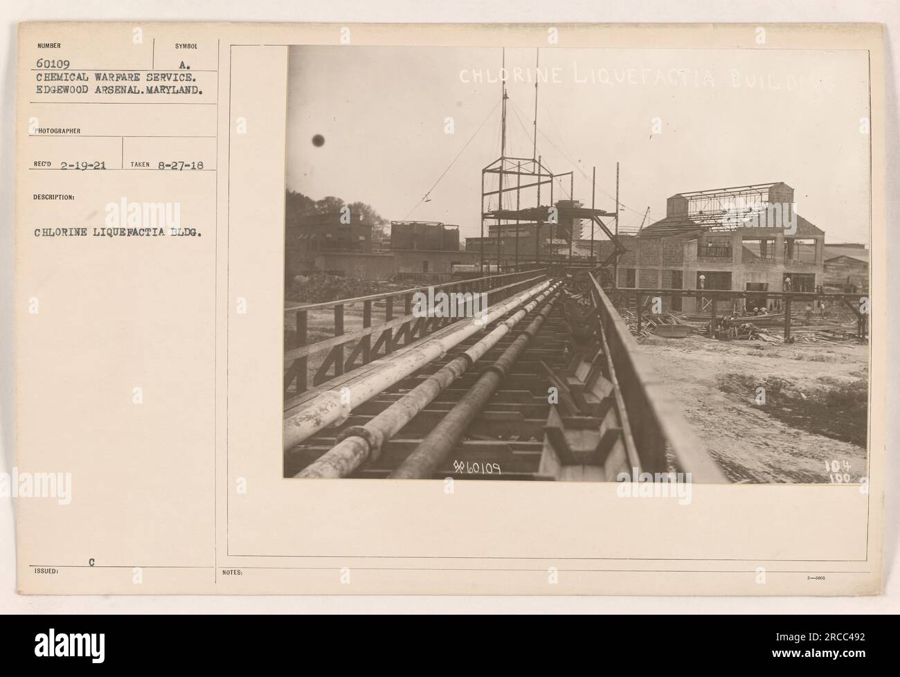 Chemical Warfare Service, Edgewood Arsenal, MD. This photo was taken on ...