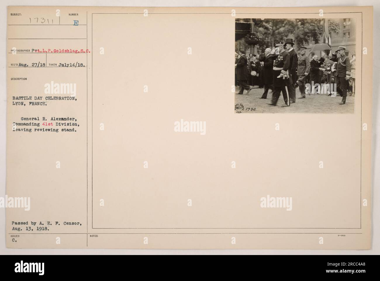 Commanding 41st division hi-res stock photography and images - Alamy