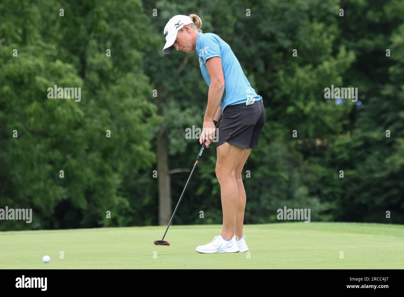 SYLVANIA, OH - JULY 13: Stacy Lewis puts on the 18th green during the ...