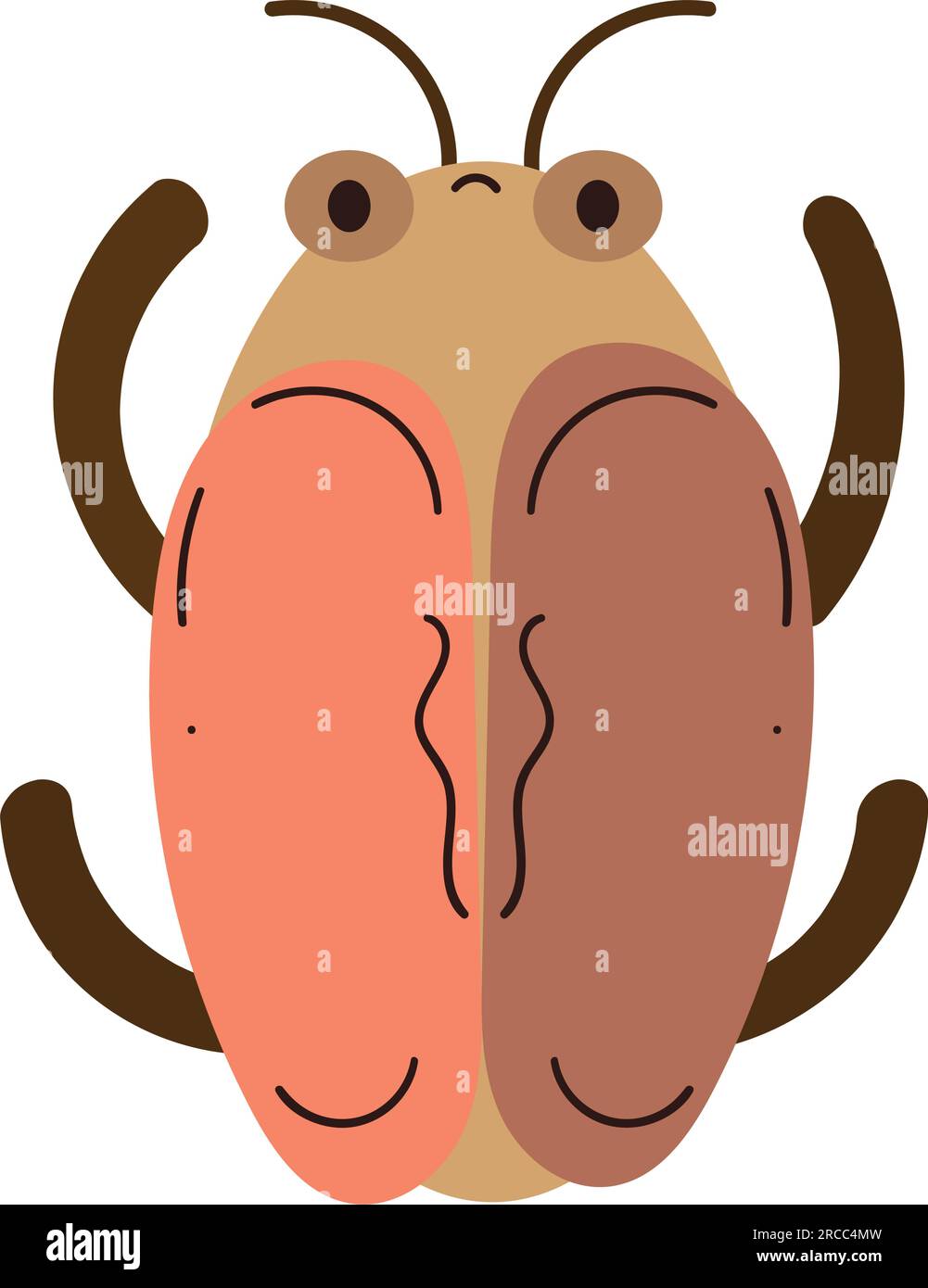 Isolated colored cockroach sketch character Vector Stock Vector Image ...