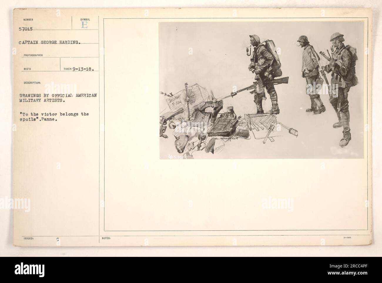 Image shows Captain George Harding, an official American Military ...