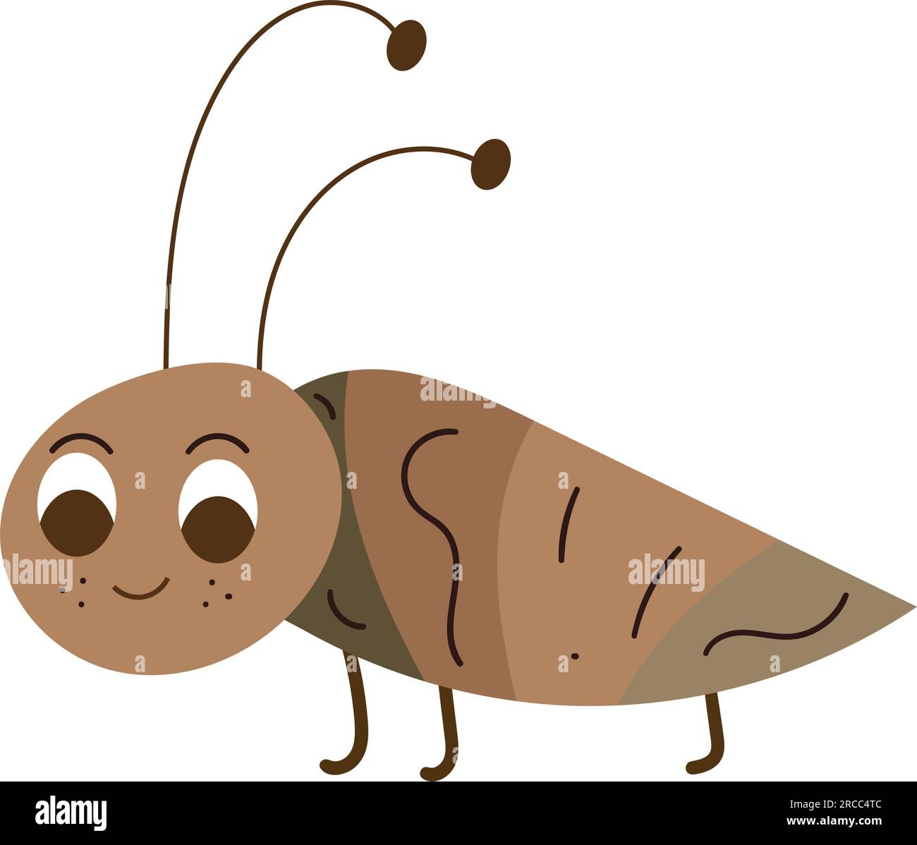 Isolated colored cockroach sketch character Vector Stock Vector Image ...