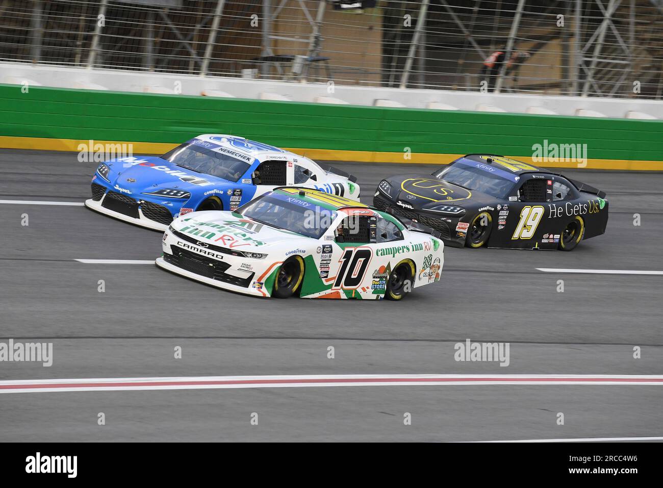 ATLANTA, GA - JULY 08: Justin Haley (#10 Kaulig Racing Campers Inn RV ...