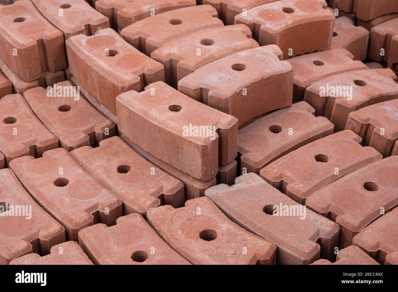 Garden tile curved brick, Palisade Brick Curb in store on pallet ...