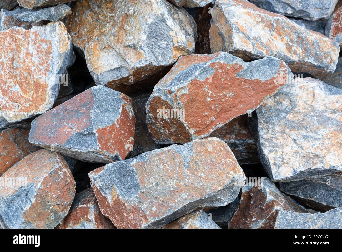 Heap of crystal mineral rock. gemstone for decoration or exterior ...