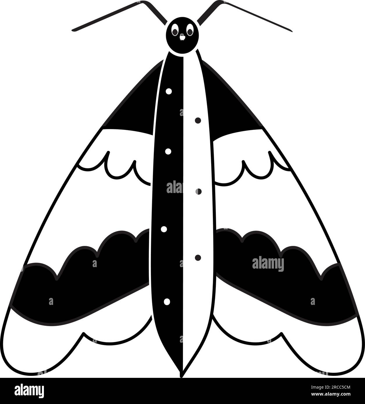 Isolated silhouette of a moth sketch Vector Stock Vector Image & Art ...