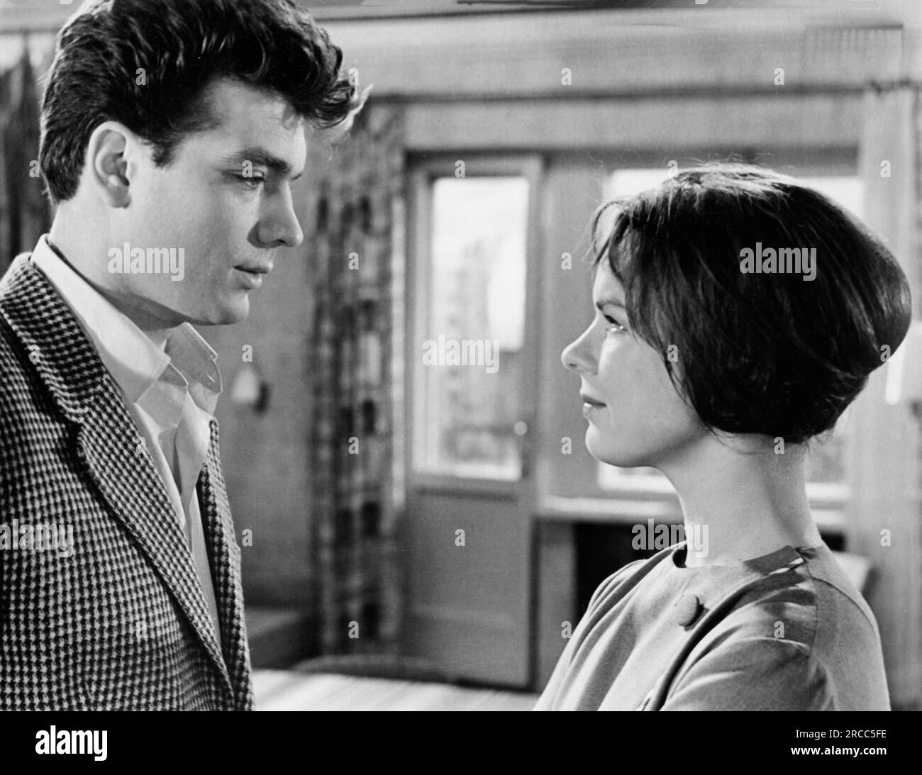 Vladimir Treshchalov, Olga Lysenko, on-set of the Soviet Film, "Dimka ...