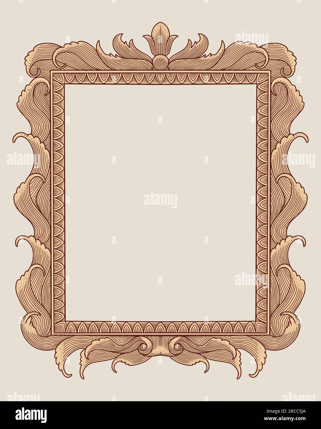 Woodcut border medieval Stock Vector Images - Alamy