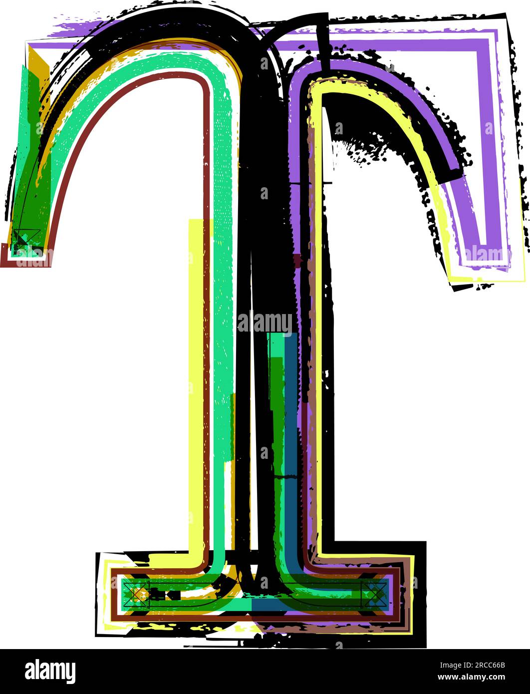 T fonts Stock Vector Images - Alamy