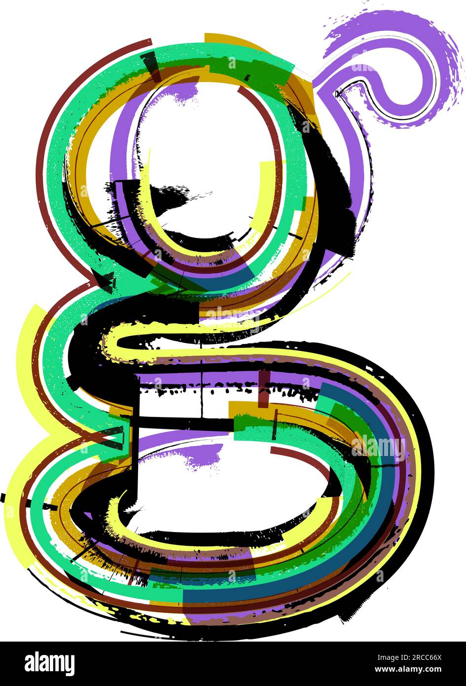 art sketched fonts, lowercase symbols, vector illustration letter g Stock Vector Image & Art - Alamy