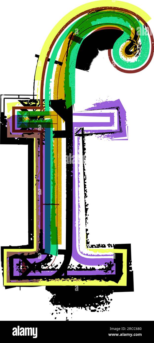 art sketched fonts, lowercase symbols, vector illustration letter f Stock Vector Image & Art - Alamy