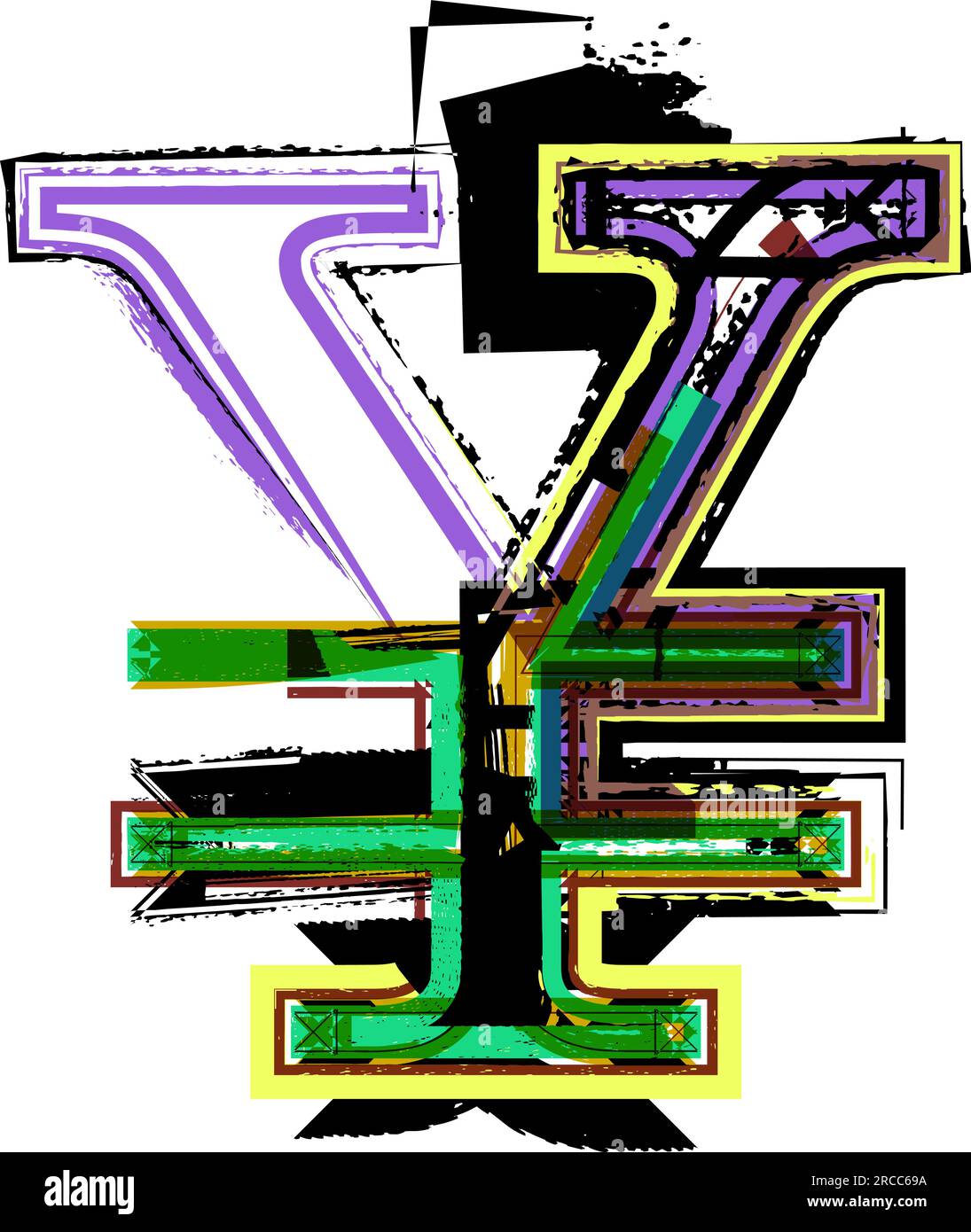 Yen sign fonts Cut Out Stock Images & Pictures - Alamy