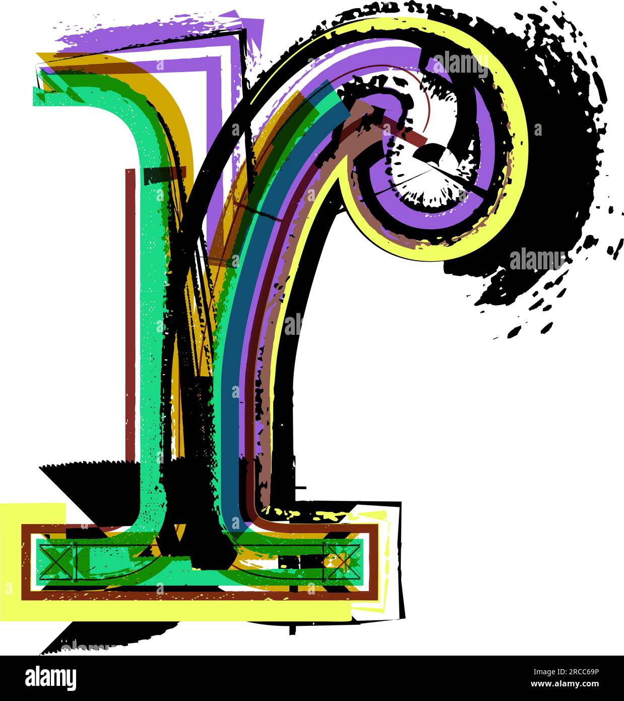 art sketched fonts, lowercase symbols, vector illustration letter r Stock Vector Image & Art - Alamy