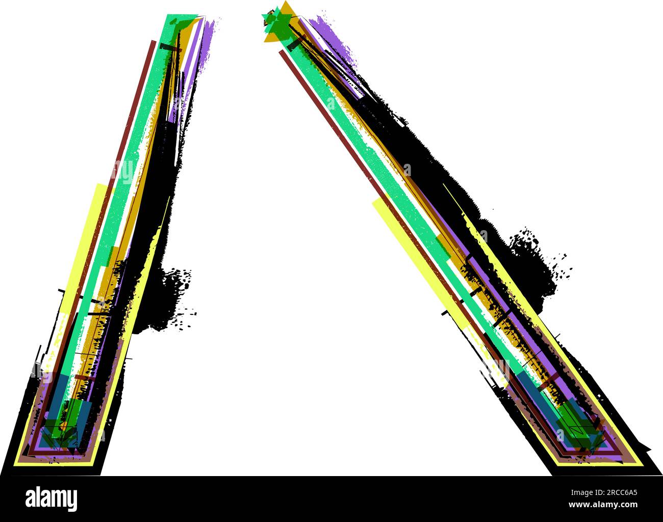 art sketched symbols fonts, vector illustration Stock Vector Image ...