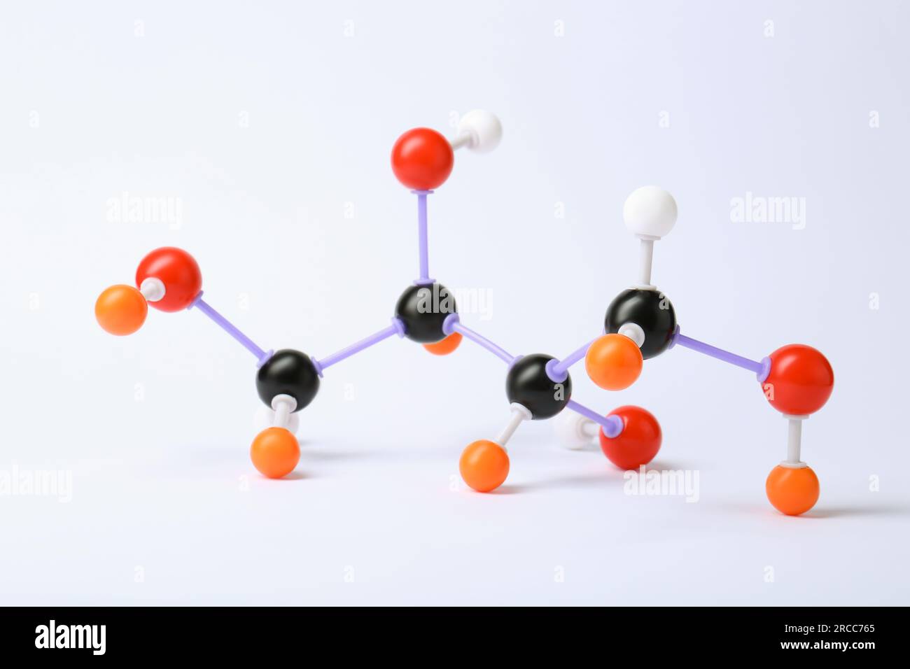Molecule of sugar on white background. Chemical model Stock Photo - Alamy