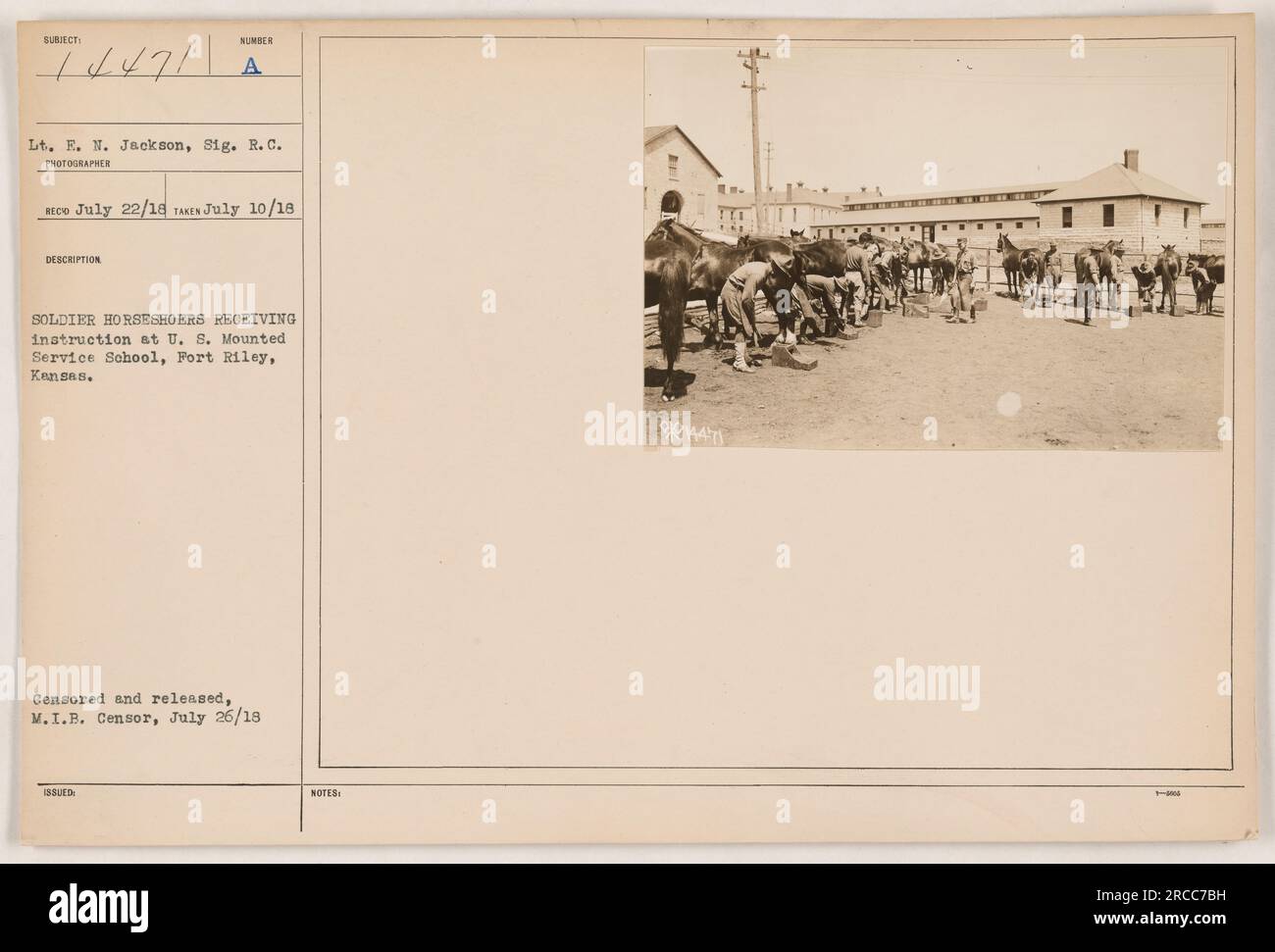 Soldiers receive instruction on horseshoeing at the United States ...