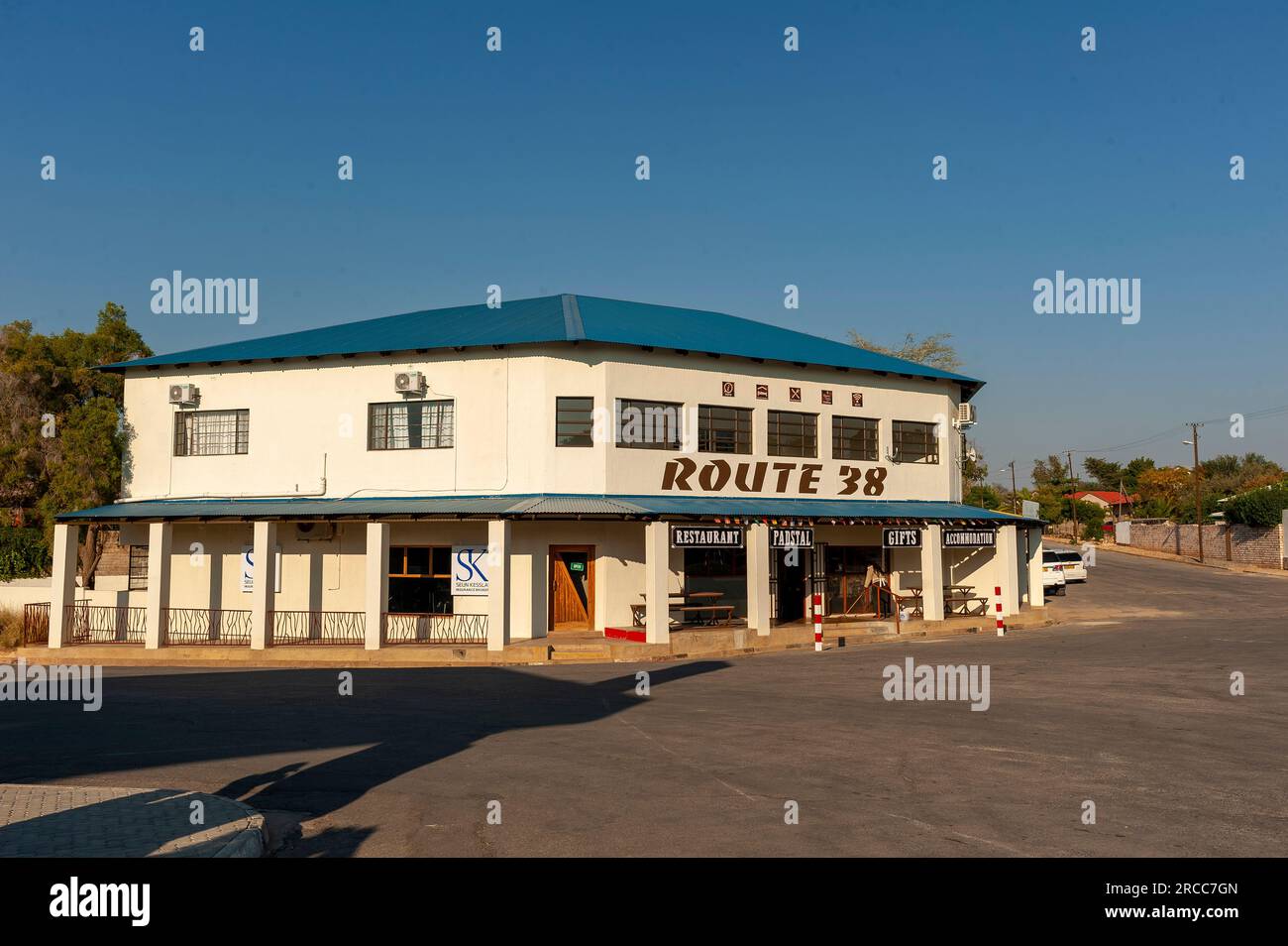 Street scene at Outjo town, northern Namibia Stock Photo - Alamy