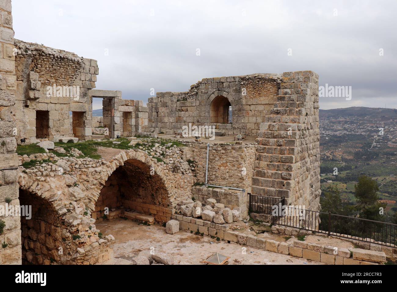 Ajloun, Jordan : historical Ajloun castle (Islamic Arab history in the ...