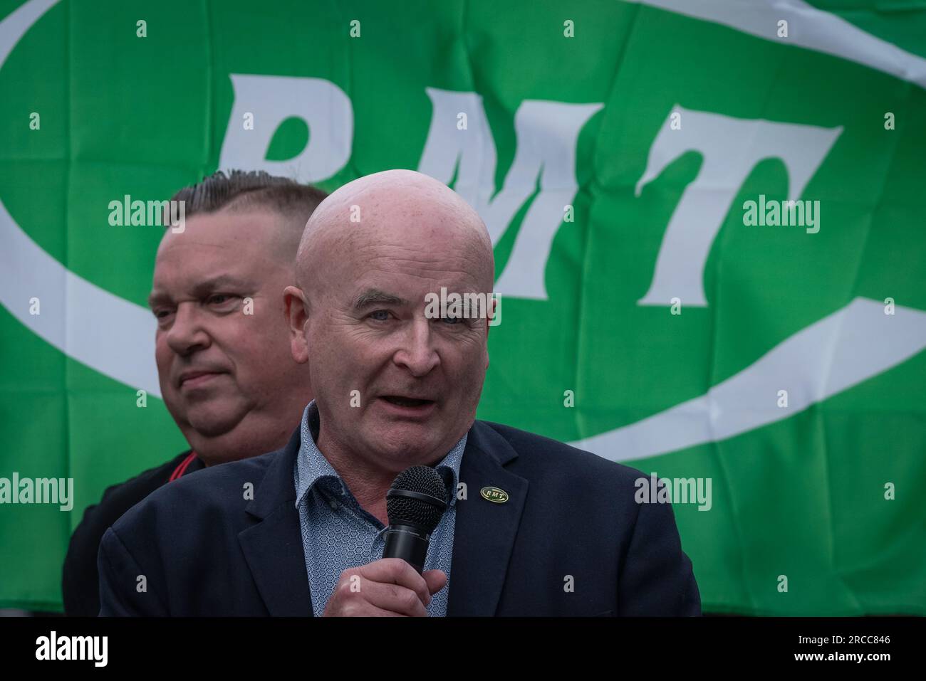 London, UK. 13th July 2023. Save Our Ticket Offices. RMT president ...