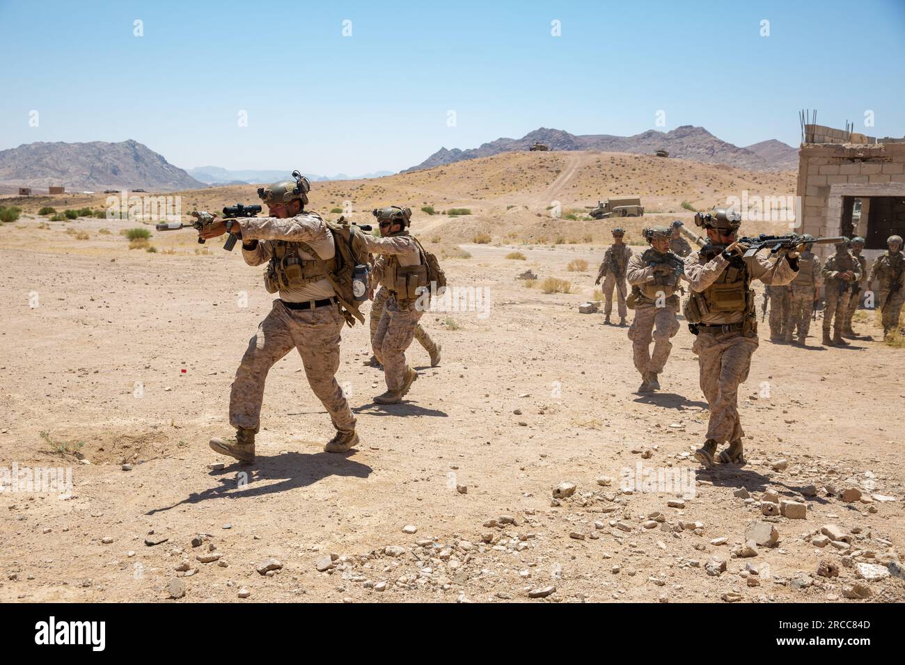 U.S. Marines with 2nd Battalion, 5th Marines, 1st Marine Division and ...