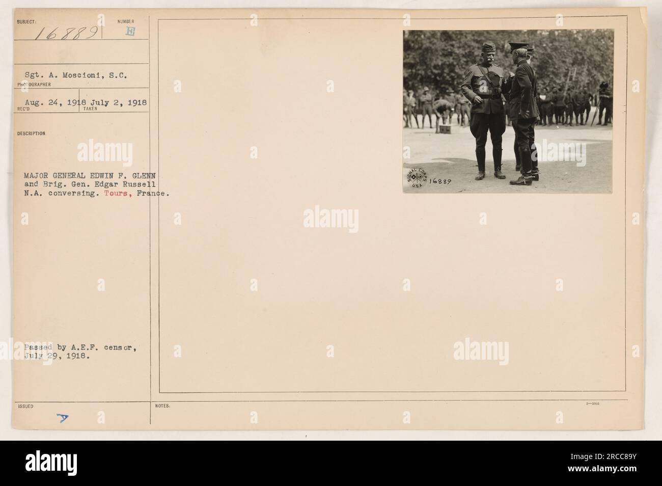 Major general edwin f glenn hi-res stock photography and images - Alamy