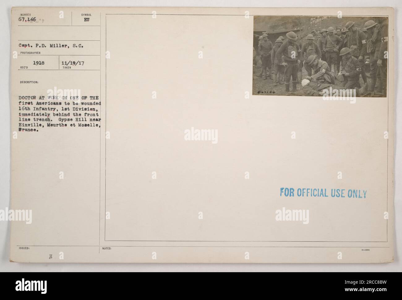 American trench first aid hi-res stock photography and images - Alamy