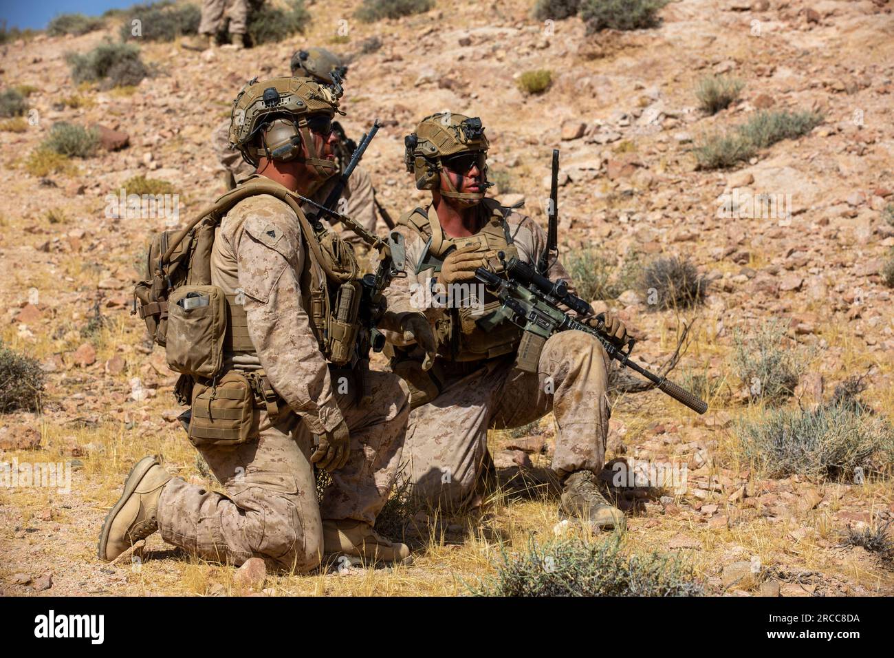 U.S. Marines with 2nd Battalion, 5th Marines, 1st Marine Division ...