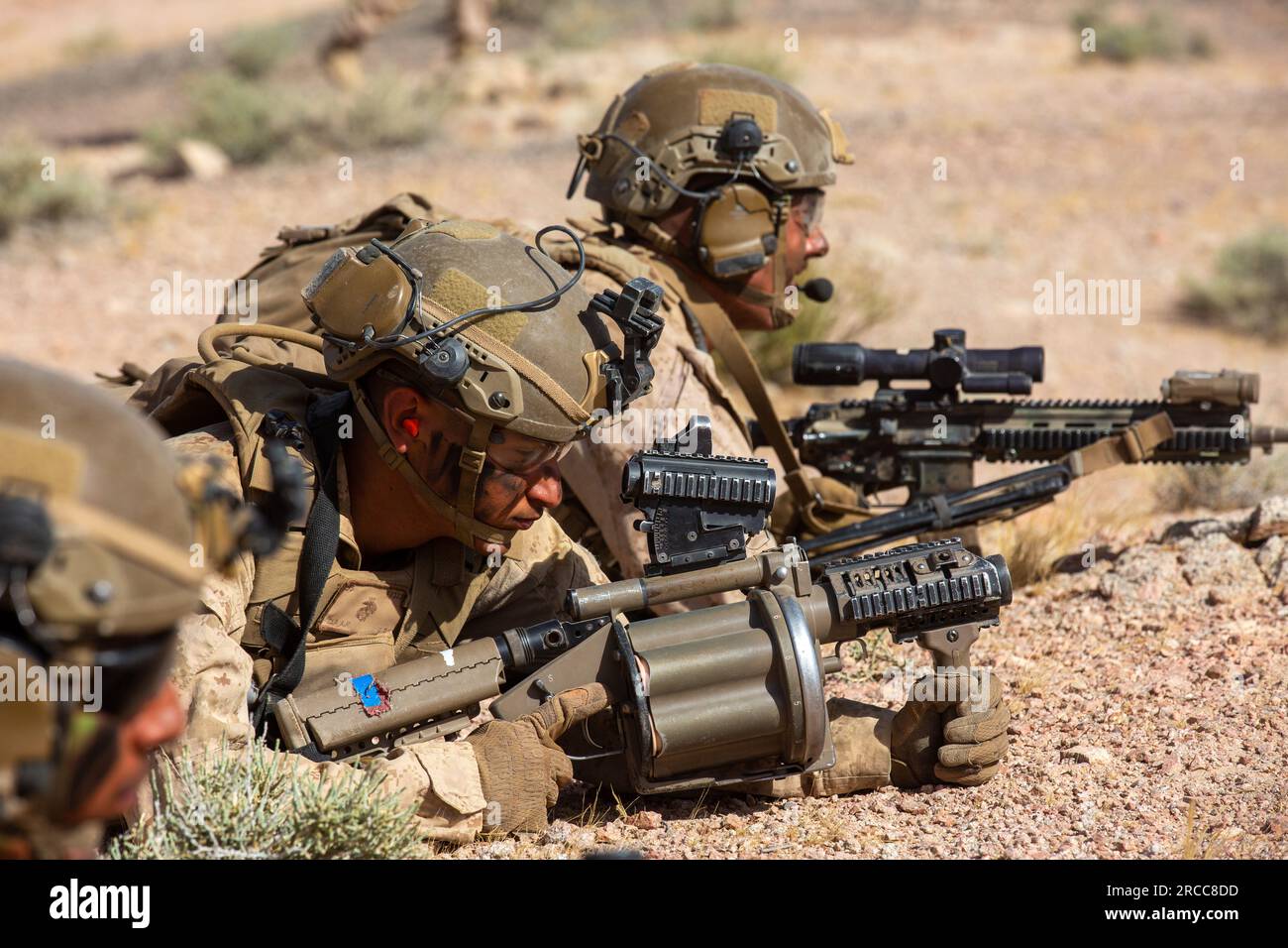 U.S. Marines with 2nd Battalion, 5th Marines, 1st Marine Division ...
