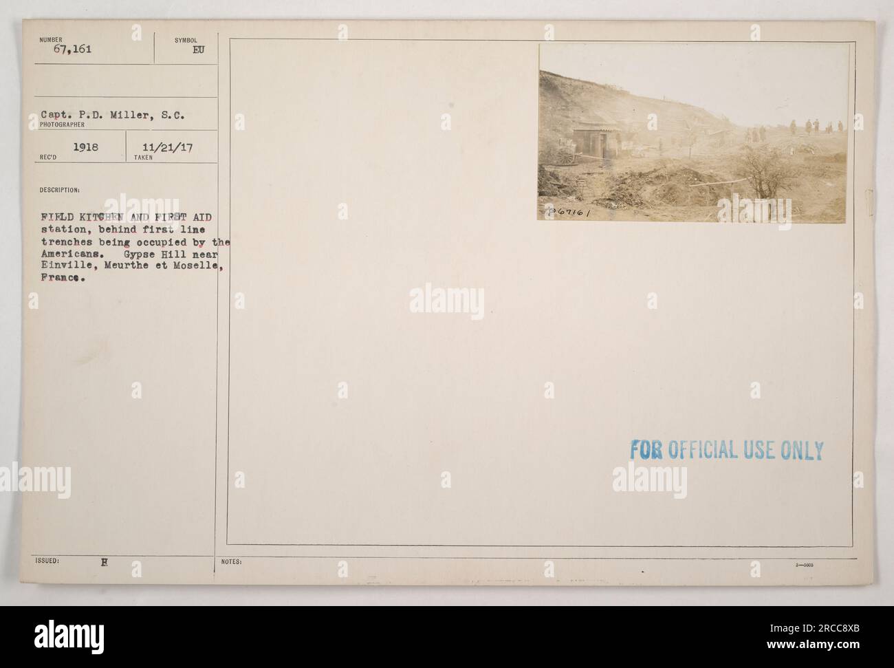 American soldiers set up a field kitchen and first aid station behind ...