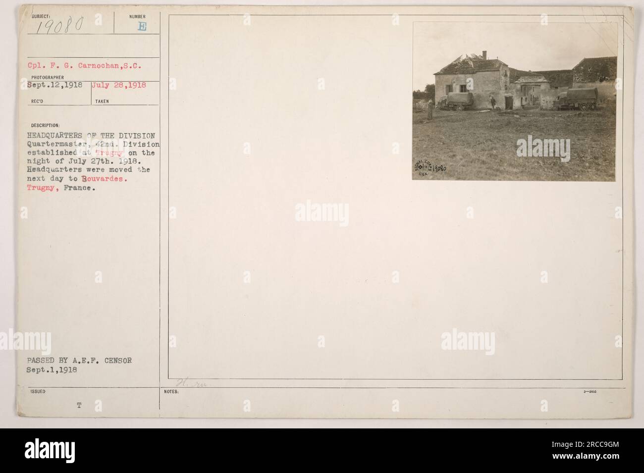 Trugny 1918 hi-res stock photography and images - Alamy